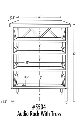 Billy Bags - #5504 Audio Rack