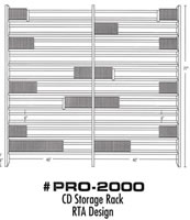 Billy Bags-Pro-2000 CD Storage Rack-Media Storage|Acoustic Sounds
